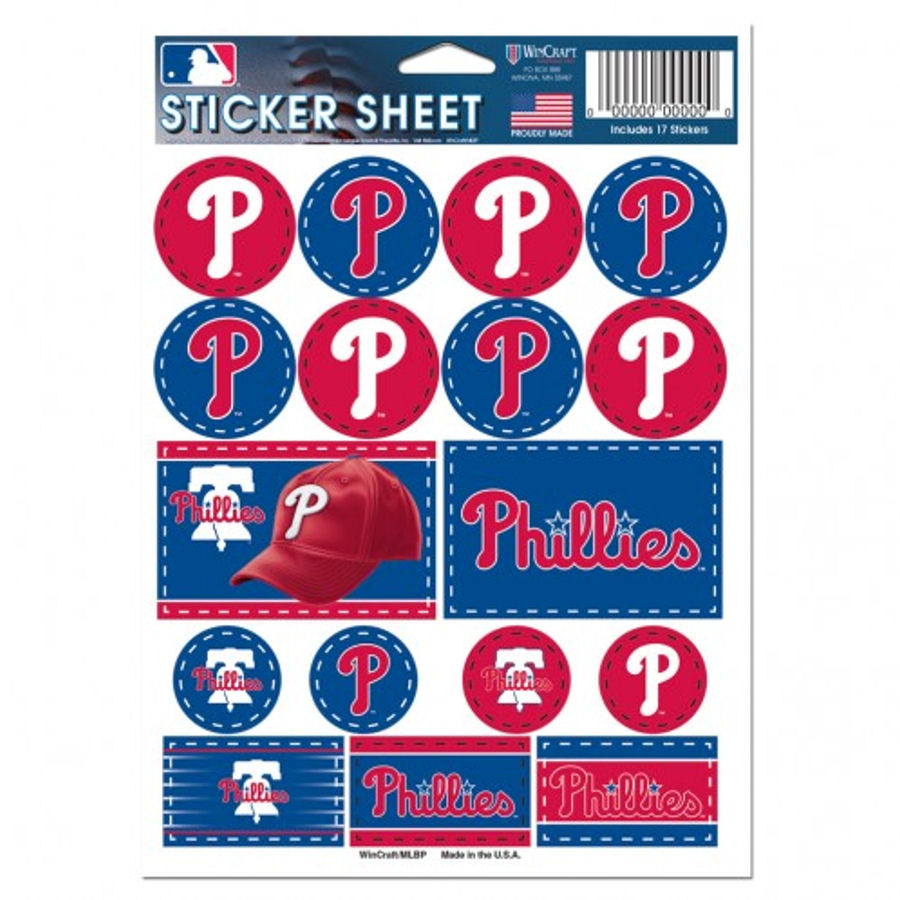 Philadelphia Phillies - 5x7 Sticker Sheet at Sticker Shoppe