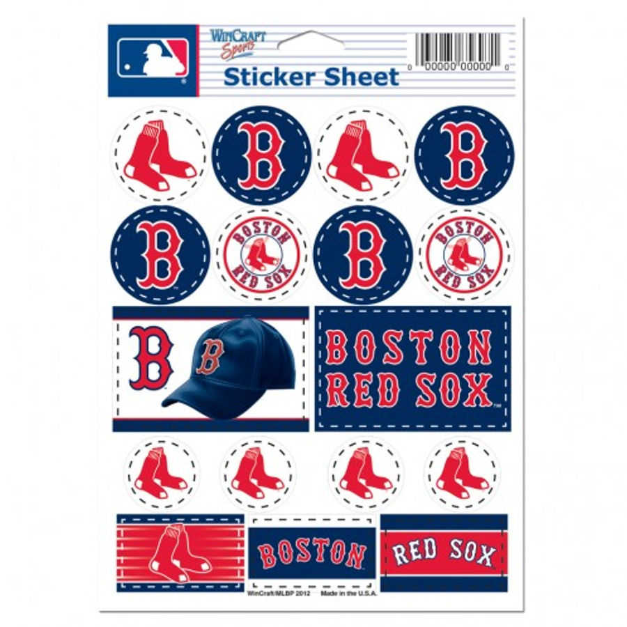 Boston Red Sox - 5x7 Sticker Sheet at Sticker Shoppe