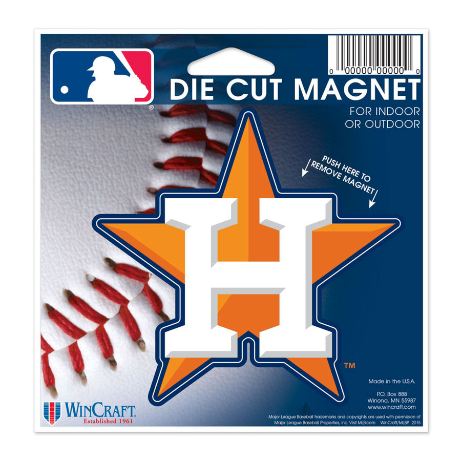 Houston Astros Logo - 4.5" Die Cut Logo Magnet at Sticker Shoppe