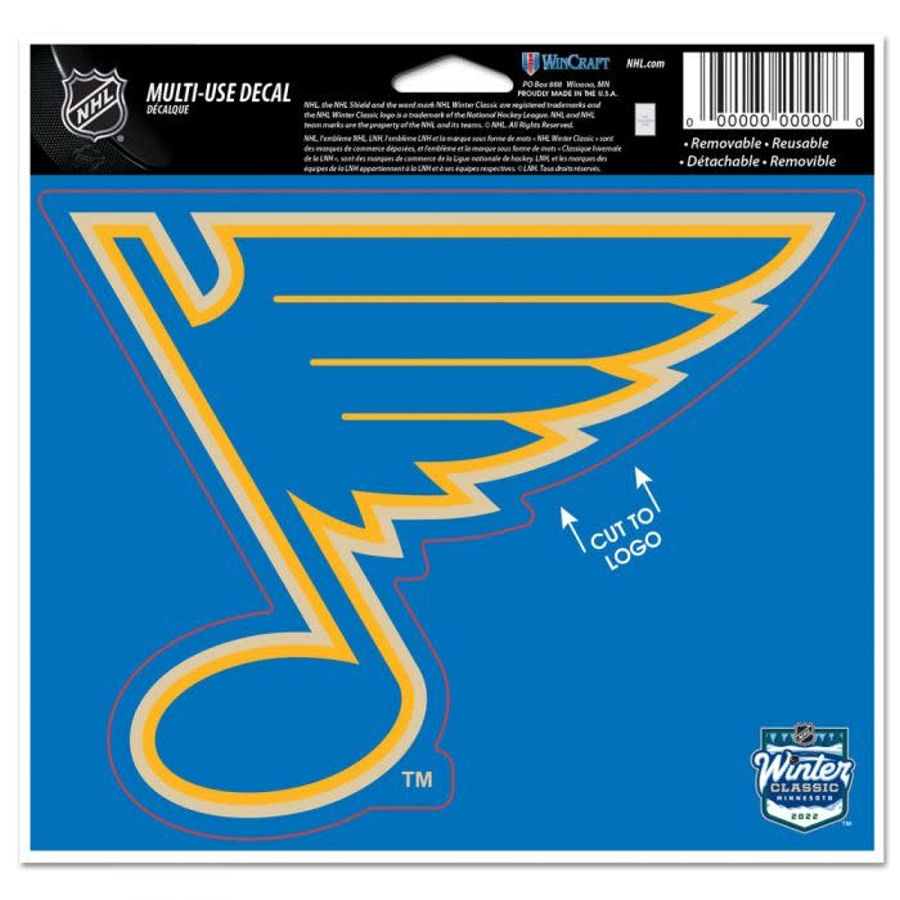 St. Louis Blues 2022 Winter Classic Logo - 4x4.5 Die Cut Ultra Decal at ...