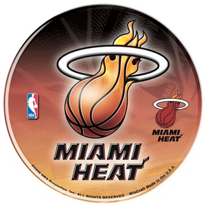 Miami Heat - Domed Decal at Sticker Shoppe