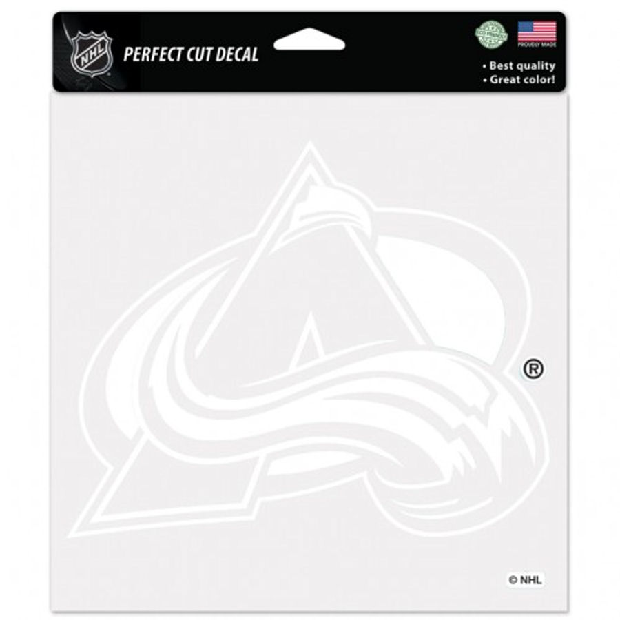 Colorado Avalanche - 8x8 White Die Cut Decal at Sticker Shoppe