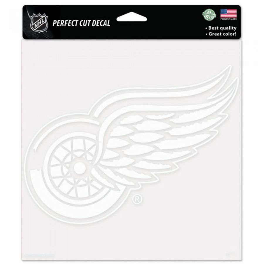 Detroit Red Wings - 8x8 White Die Cut Decal at Sticker Shoppe