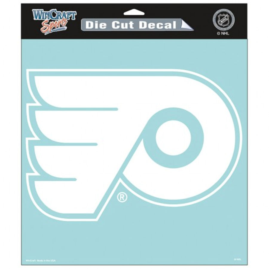 Philadelphia Flyers - 8x8 White Die Cut Decal at Sticker Shoppe
