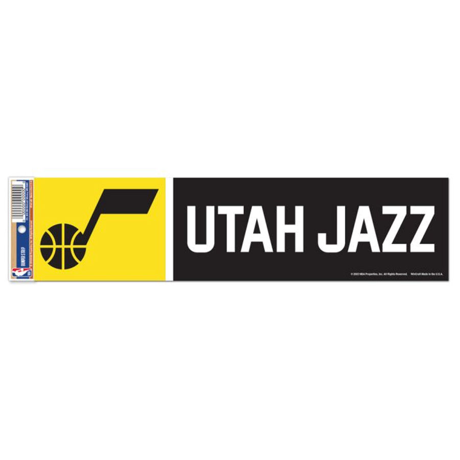 Utah Jazz - 3x12 Bumper Sticker Strip at Sticker Shoppe