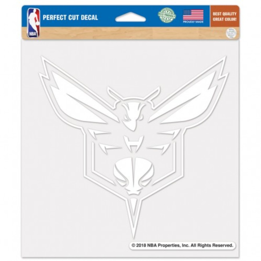 Charlotte Hornets Logo - 8x8 White Die Cut Decal at Sticker Shoppe