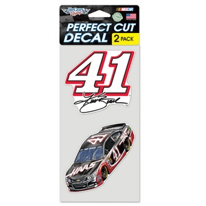 Kurt Busch #41 - Set of Two 4x4 Die Cut Decals at Sticker Shoppe