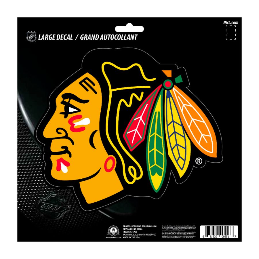 Chicago Blackhawks Logo - 8x8 Vinyl Sticker at Sticker Shoppe