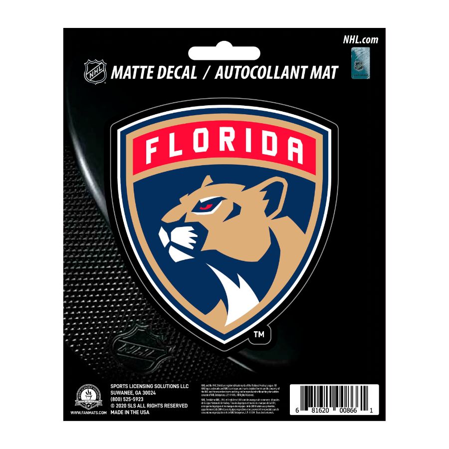 Florida Panthers - Vinyl Matte Sticker at Sticker Shoppe
