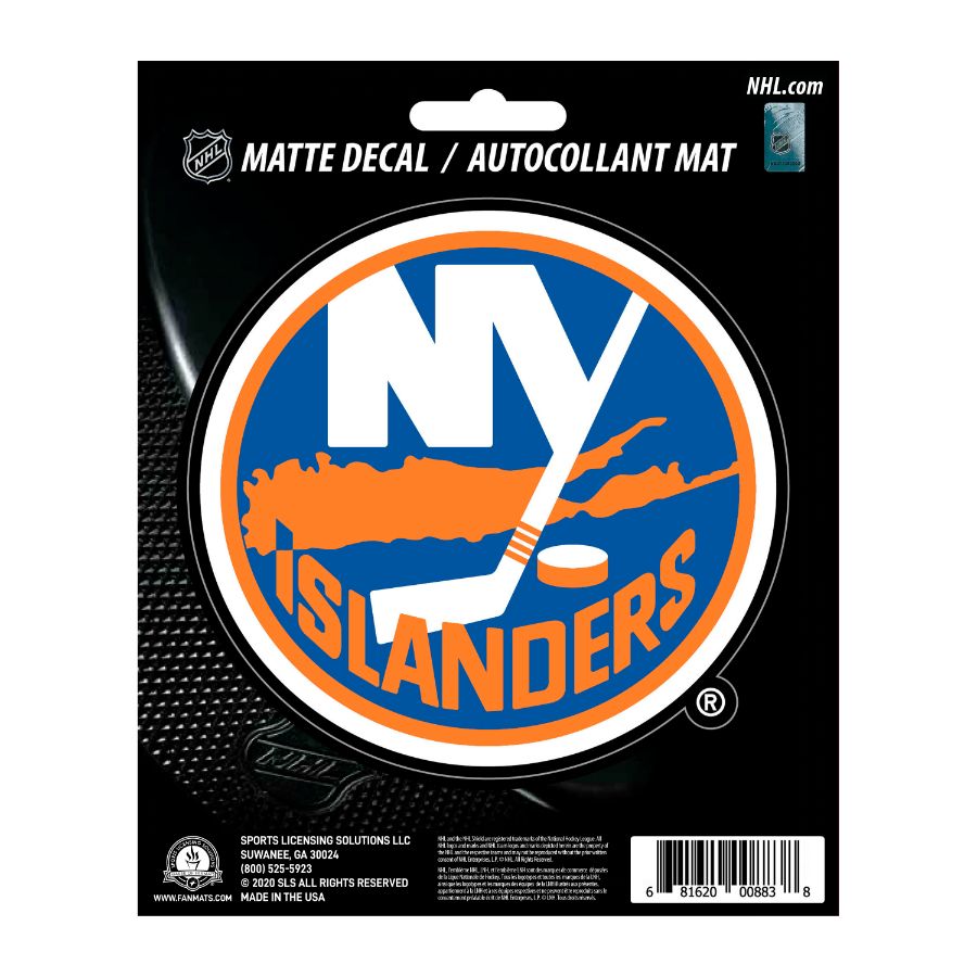 New York Islanders - Vinyl Matte Sticker at Sticker Shoppe