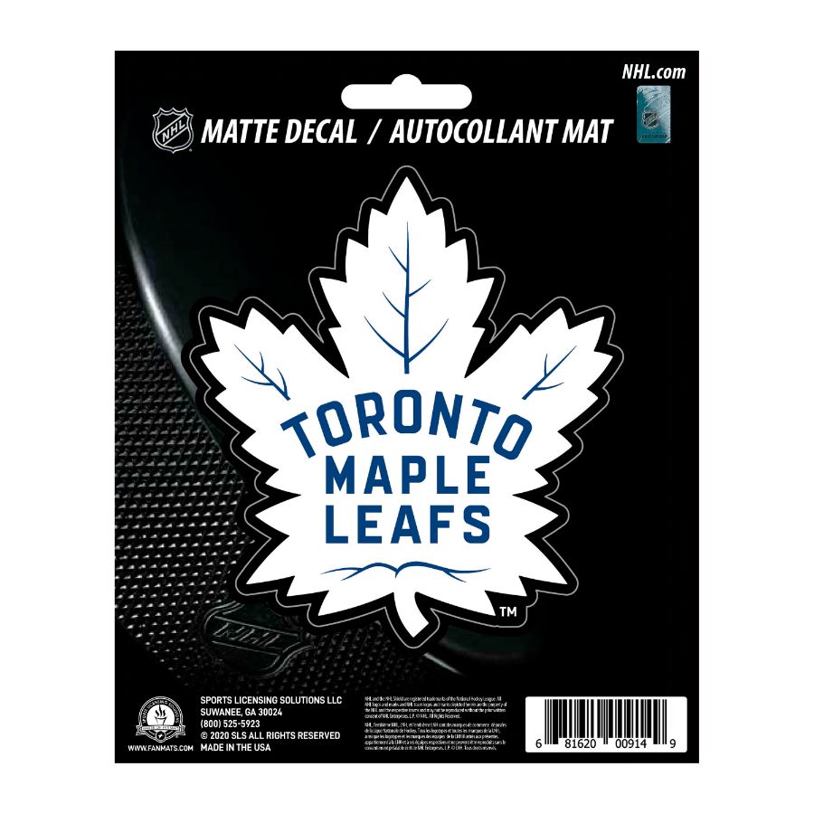 Toronto Maple Leafs - Vinyl Matte Sticker at Sticker Shoppe