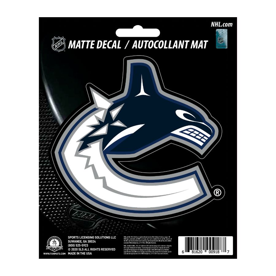 Vancouver Canucks - Vinyl Matte Sticker at Sticker Shoppe
