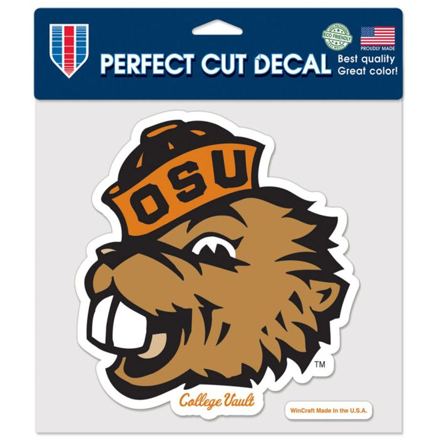 Oregon State University Beavers Retro - 8x8 Full Color Die Cut Decal at ...