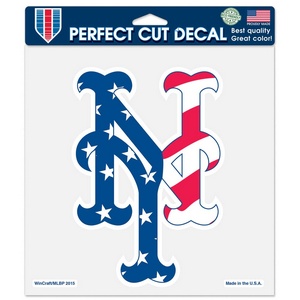 New York Mets Stars & Stripes - 8x8 Full Color Die Cut Decal at Sticker ...