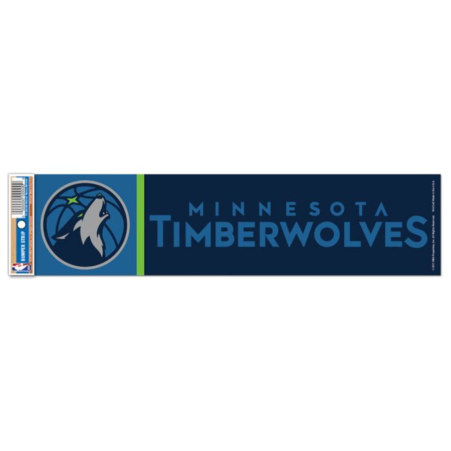 Minnesota Timberwolves - 3x12 Bumper Sticker Strip at Sticker Shoppe