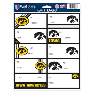 University Of Iowa Hawkeyes - Sheet of 10 Gift Tag Labels at Sticker Shoppe