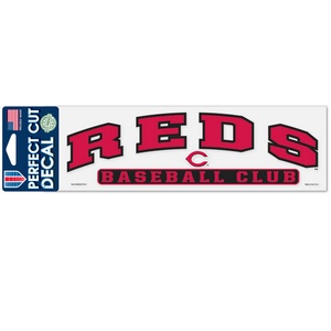 Cincinnati Reds Baseball Club - 3x10 Die Cut Decal at Sticker Shoppe