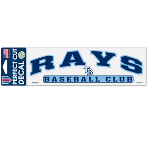 Tampa Bay Rays Baseball Club - 3x10 Die Cut Decal at Sticker Shoppe