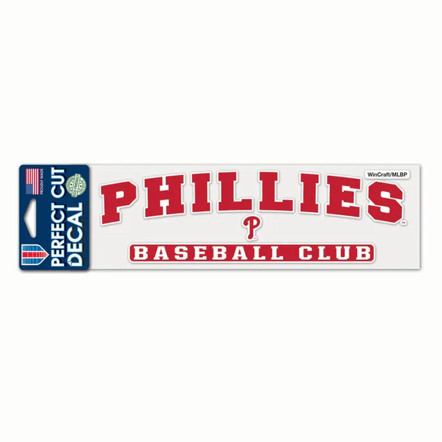 Philadelphia Phillies Baseball Club - 3x10 Die Cut Decal at Sticker Shoppe