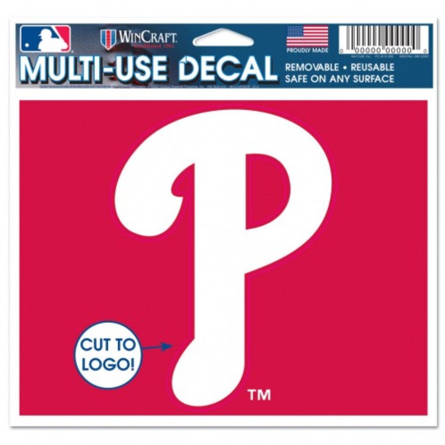 Philadelphia Phillies - 4.5x5.75 Die Cut Ultra Decal at Sticker Shoppe