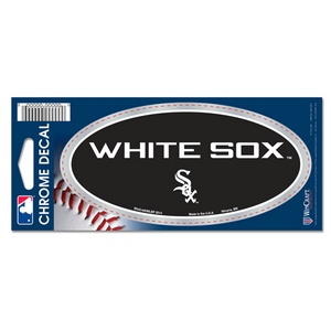 Chicago White Sox - 3x7 Oval Chrome Decal at Sticker Shoppe