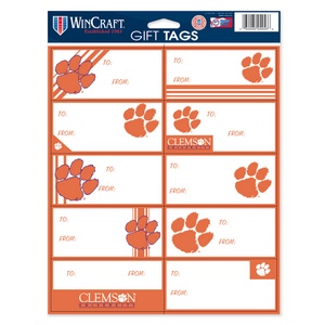 Clemson University Tigers - Sheet of 10 Gift Tag Labels at Sticker Shoppe