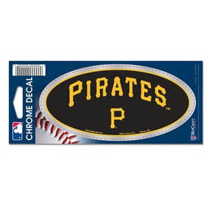 Pittsburgh Pirates - 3x7 Oval Chrome Decal at Sticker Shoppe