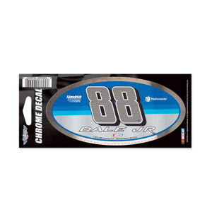 Dale Earnhardt Jr #88 - 3x7 Oval Chrome Decal at Sticker Shoppe