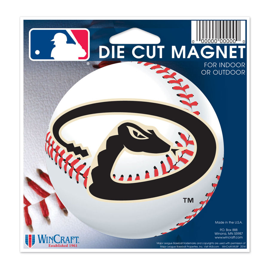 Arizona Diamondbacks Baseball - 4" Die Cut Logo Magnet at Sticker Shoppe