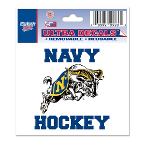 US Naval Academy Navy Midshipmen Hockey - 3x4 Ultra Decal at Sticker Shoppe