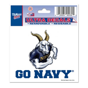 US Naval Academy Midshipmen Go Navy - 3x4 Ultra Decal at Sticker Shoppe