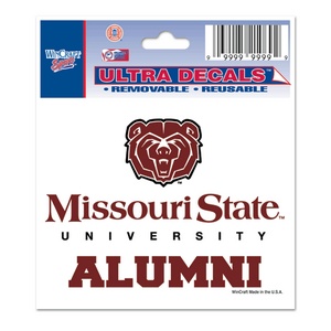 Missouri State University Bears Alumni - 3x4 Ultra Decal at Sticker Shoppe