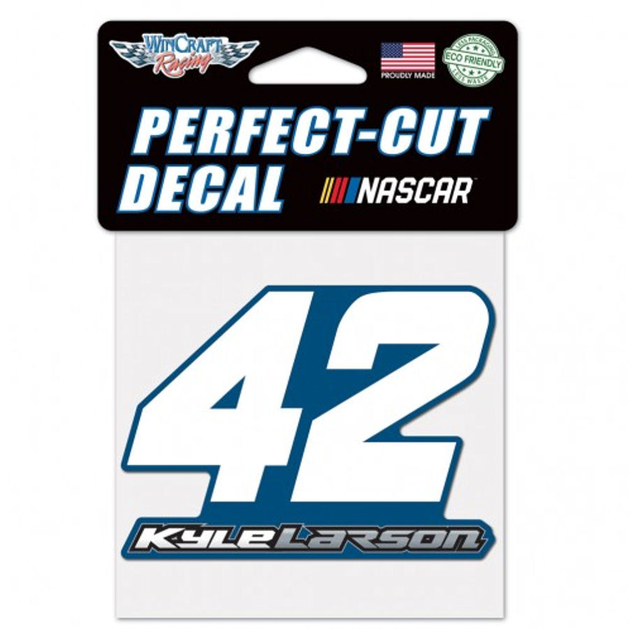 Kyle Larson #42 - 4x4 Die Cut Decal at Sticker Shoppe