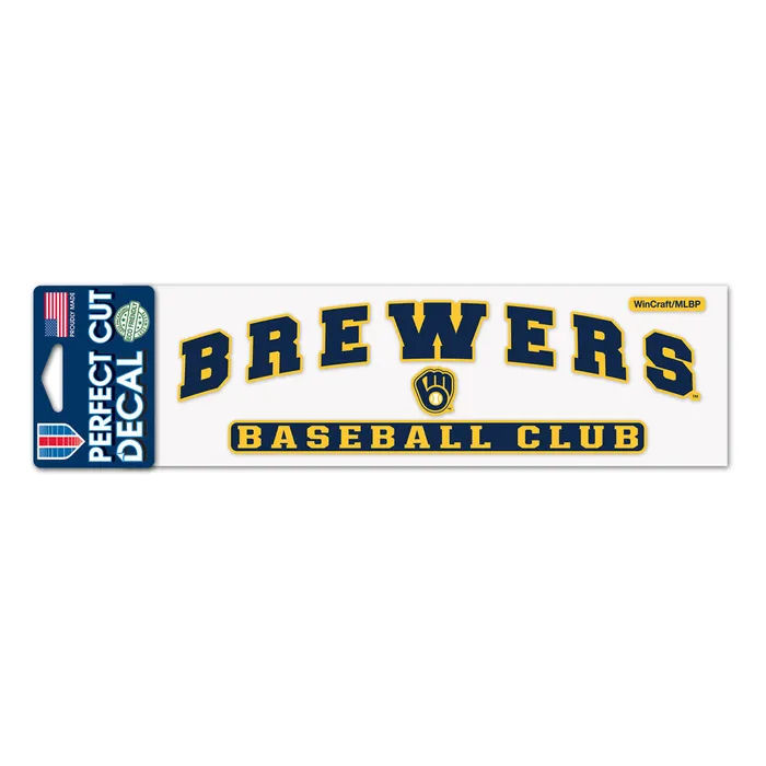 Milwaukee Brewers Baseball Club - 3x10 Die Cut Decal at Sticker Shoppe