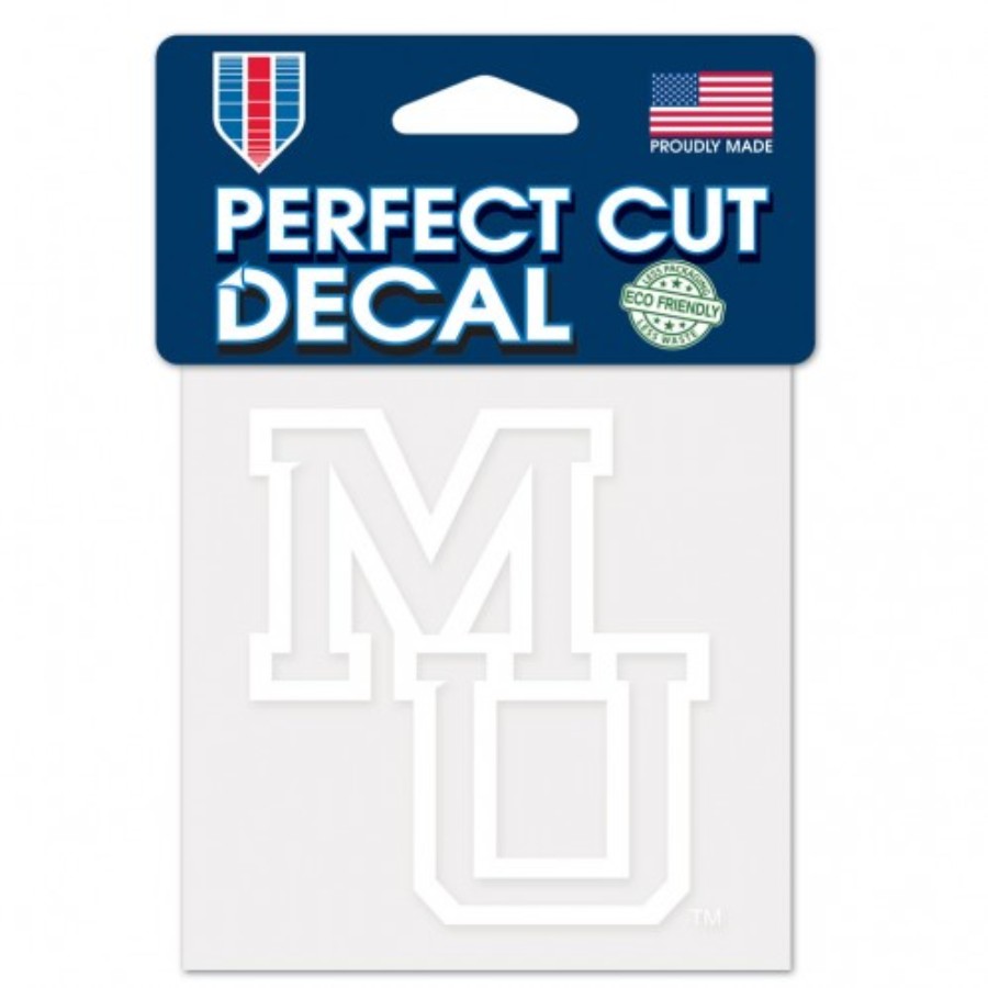 Mercer University Bears - 4x4 White Die Cut Decal at Sticker Shoppe