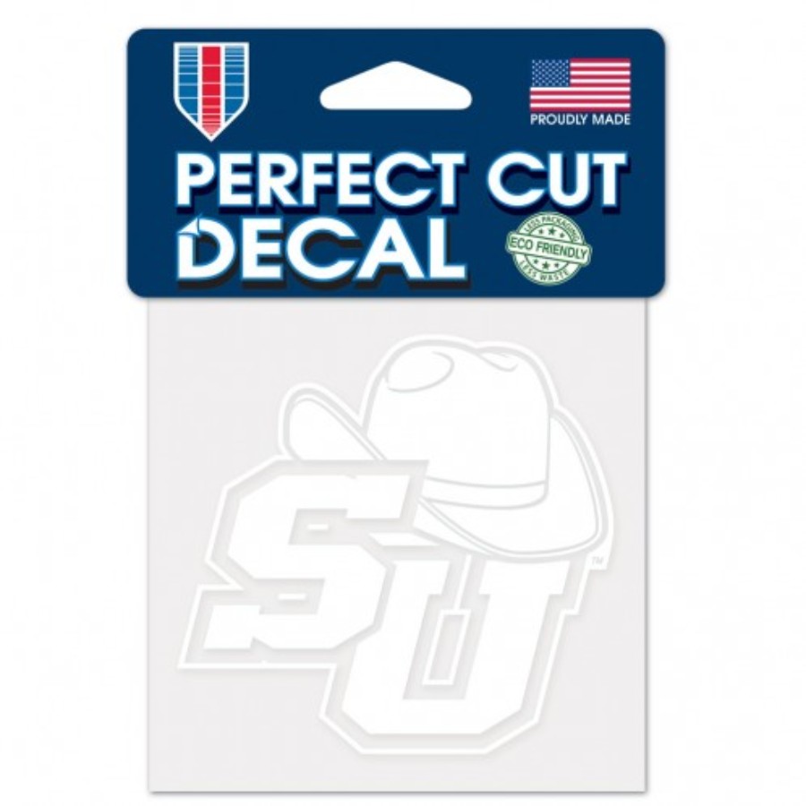 Stetson University Hatters - 4x4 White Die Cut Decal at Sticker Shoppe