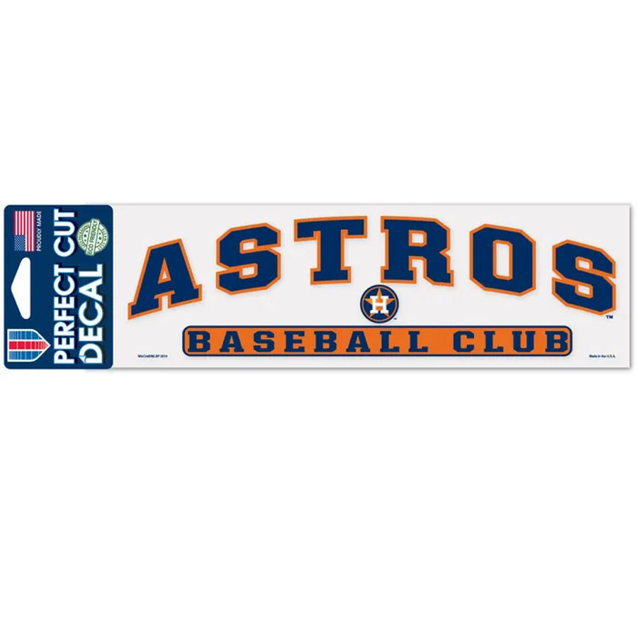 Houston Astros Baseball Club - 3x10 Die Cut Decal at Sticker Shoppe