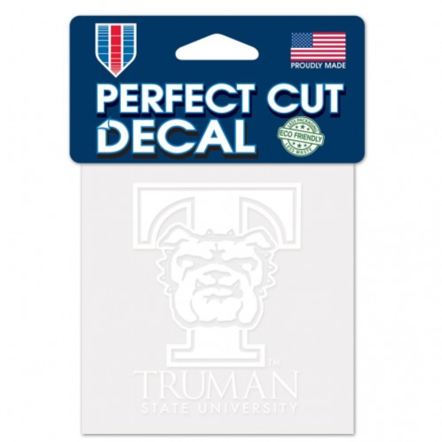 Truman State University Bulldogs - 4x4 White Die Cut Decal at Sticker ...