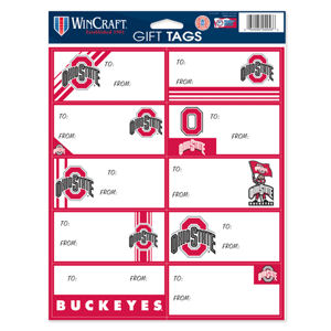 Ohio State University Buckeyes - Sheet of 10 Gift Tag Labels at Sticker ...