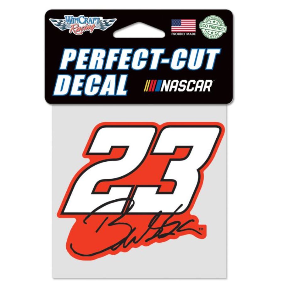 Bubba Wallace Orange #23 - 4x4 Die Cut Decal at Sticker Shoppe