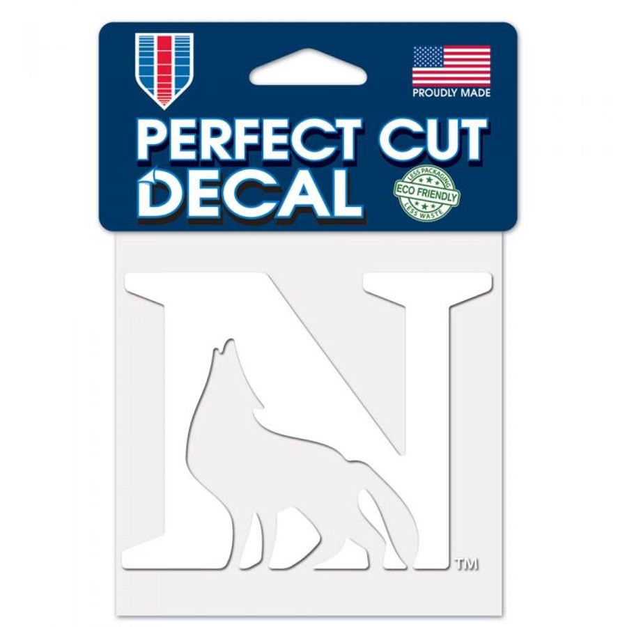 Newberry College Wolves - 4x4 White Die Cut Decal at Sticker Shoppe
