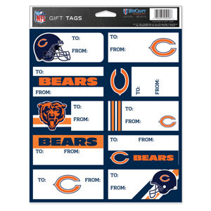 Chicago Bears - Sheet of 10 Gift Tag Labels at Sticker Shoppe