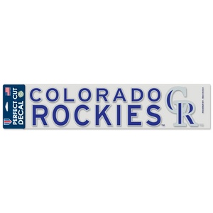 Colorado Rockies - 4x16 Die Cut Decal at Sticker Shoppe