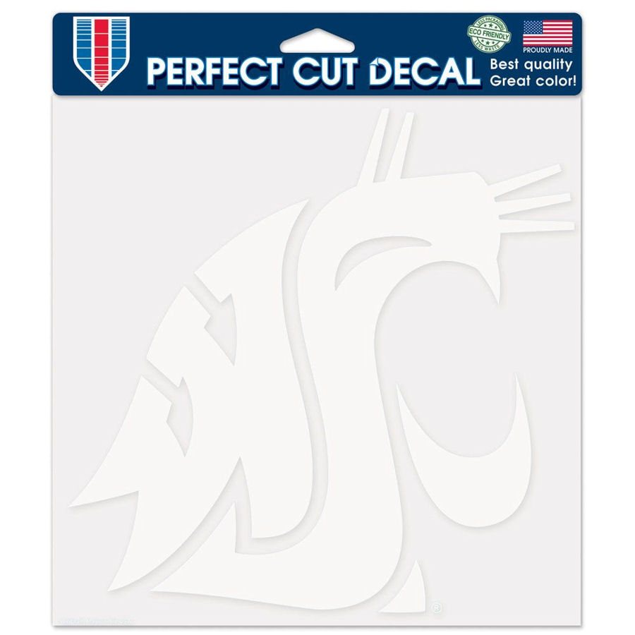 Washington State University Cougars - 8x8 White Die Cut Decal at ...