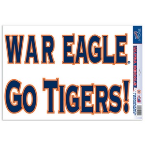 Auburn University Tigers War Eagle - 11x17 Ultra Decal at Sticker Shoppe
