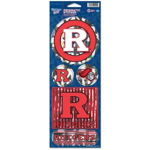 Rutgers University Scarlet Knights - Prismatic Decal Set at Sticker Shoppe