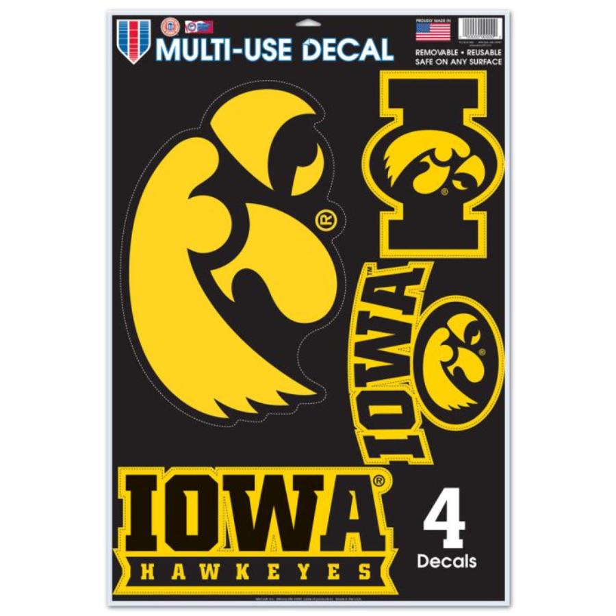 University Of Iowa Hawkeyes - Set Of 4 Ultra Decals at Sticker Shoppe