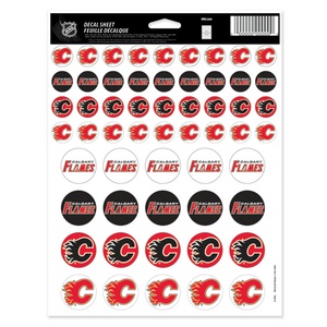 Calgary Flames - 8.5x11 Sticker Sheet at Sticker Shoppe