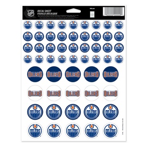 Edmonton Oilers - 8.5x11 Sticker Sheet at Sticker Shoppe