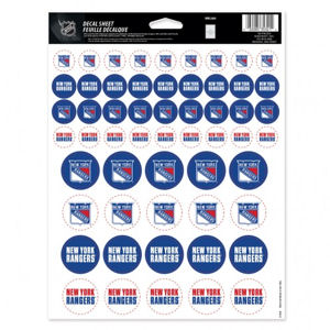New York Rangers - 8.5x11 Sticker Sheet at Sticker Shoppe